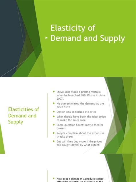 elasticity of demand and supply pdf elasticity economics price