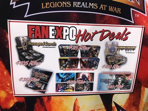 Fanexpo Canada Legions Realms At War Trading Card Game