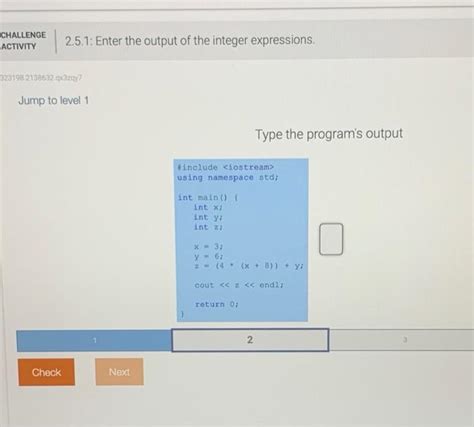 Solved CHALLENGE ACTIVITY 2 5 1 Enter The Output Of The Chegg