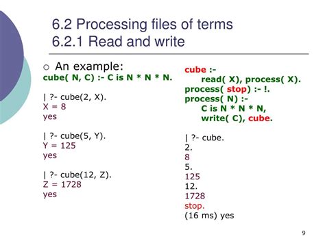 Ppt Part 1 The Prolog Language Chapter 6 Input And Output Powerpoint