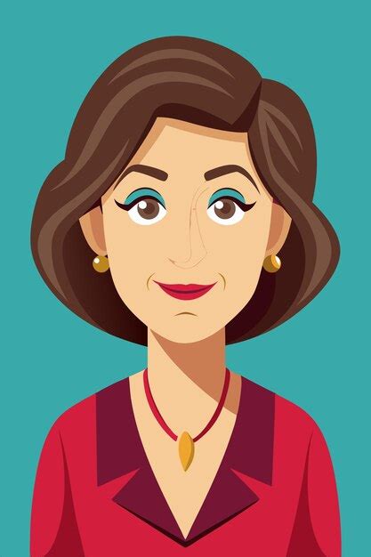 Premium Photo Adult Woman Character In Cartoon Style Illustration