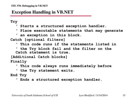 Ppt Testing And Debugging In Vb Net Powerpoint Presentation Free