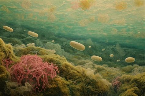 Premium Photo Microscopic Bacteria Virus Cell Generate Ai