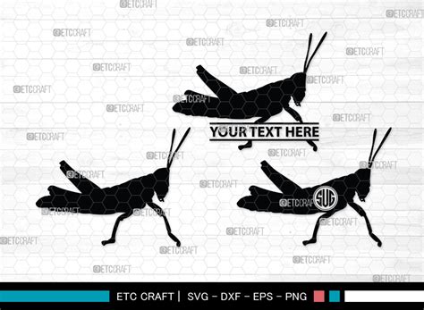 Grasshopper Monogram Grasshopper Svg Graphic By Pixel Elites · Creative Fabrica