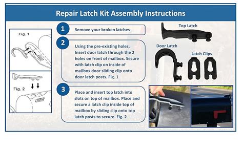 Amazon Com New Plastic Latch Set Kit For Solar Group Standard Mailbox Repair Latch Kit 1