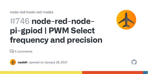 Node Red Node Pi Gpiod Pwm Select Frequency And Precision · Issue