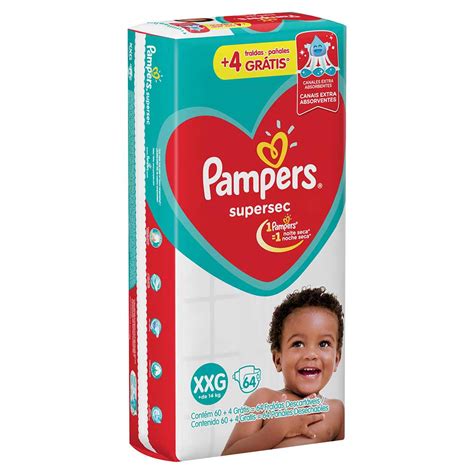 Fralda Pampers Super Sec Xxg 64 Unidades Drogarias Pacheco