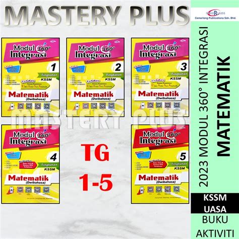 2023 MODUL 360 INTEGRASI MATEMATIK DWIBAHASA TINGKATAN 1 2 3 4 5 KSSM