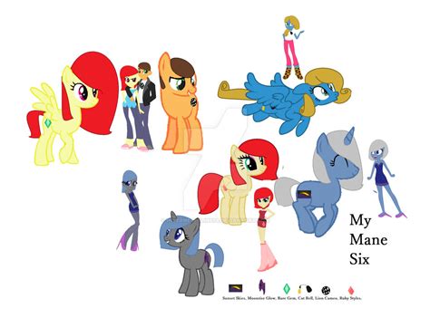 My Mane 6 Plus Eg Mane 6 By Internetfeline78 On Deviantart