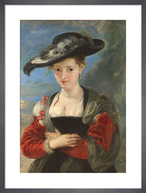 Portrait Of Susanna Lunden Le Chapeau De Paille Art Print By Sir