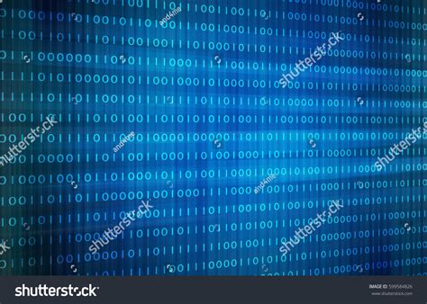 Blue Binary Code Background Illustration Background Stock Illustration Shutterstock