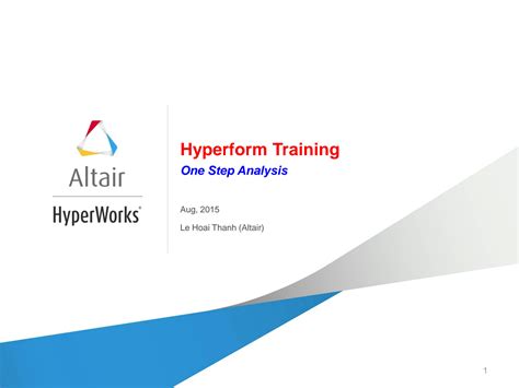 SOLUTION Hyperform One Step User Manual Studypool