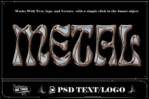 Premium Psd Y K Chrome Text Effects Metalic Metal Psd Logo Mockup