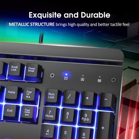 Klawiatura Gamingowa USB Podświetlana Metalowa Haaha Electronic Market