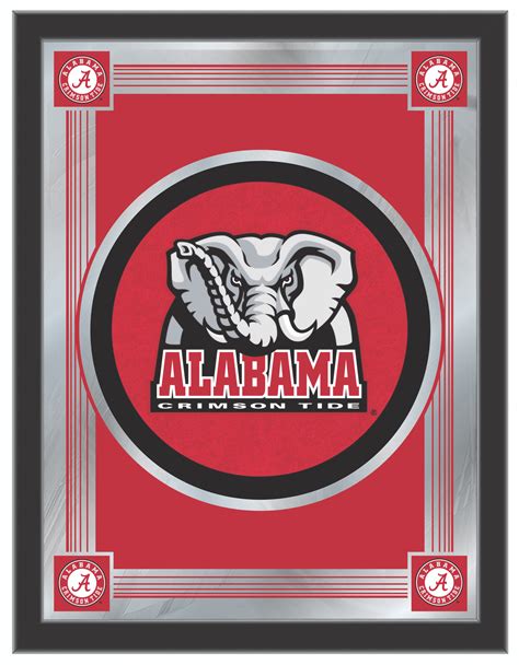Alabama Crimson Tide Logo Wall Mirror