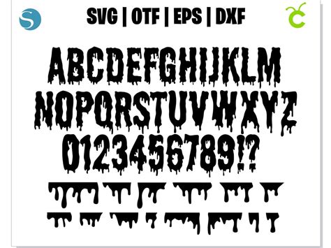 Dripping Font SVG Dripping Font OTF Dripping Font für Etsy