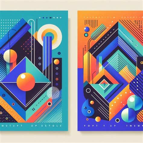 Premium Photo Modern And Colorful Poster Design