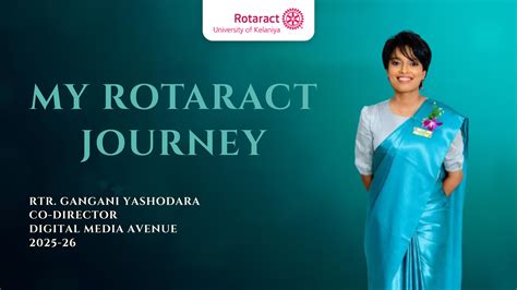Rotaract Journey Of Rtr Gangani Yashodara Racuok Blog