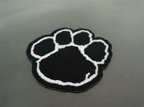 Paw Patches Iron On Patches Paw Print Patch Applique Etsy