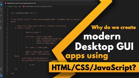 Why Do We Create Modern Desktop Gui Apps Using Html Css Javascript Gerrysweeney Com