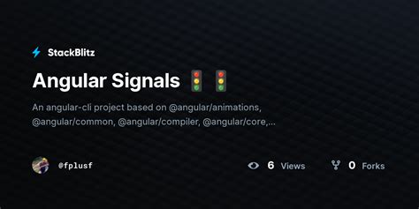 Angular Signals Stackblitz