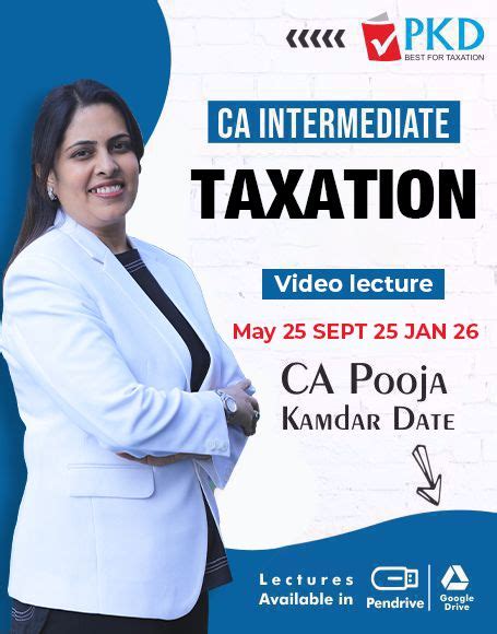 Pooja Kamdar CA INTERMEDIATE TAXATION May 2025 SEPT 2025 JAN 2026