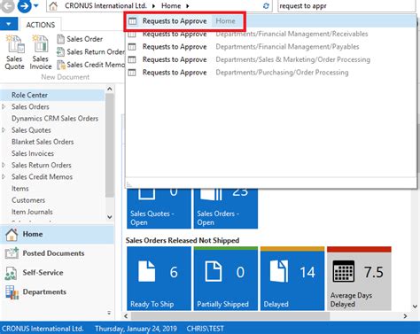 5 the request to approve page provides the test user with options