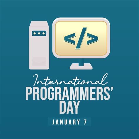 Premium Vector International Programmers Day Vector Design Template