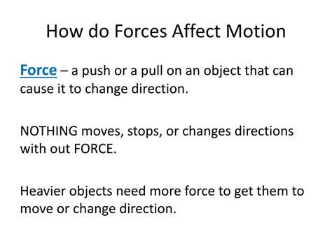 Ppt How Do Forces Affect Motion Powerpoint Presentation Free
