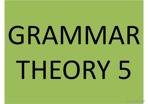 Grammar Theory Grammar Guide English Esl Powerpoints Grammar Theory Grammar Guide English Esl Powerpoints