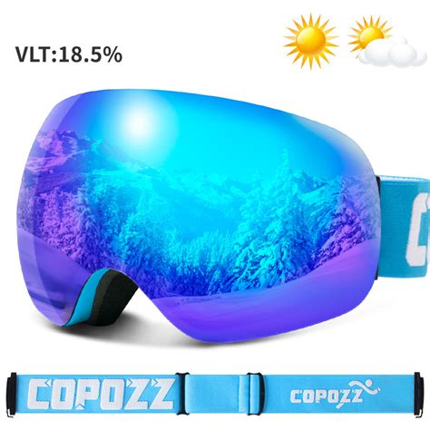Copozz Ski Goggles Anti Fog Goggles Ski Equipment Byshoppy