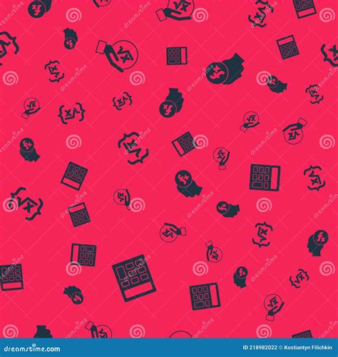 Set Calculator Square Root Of X Glyph And Function Mathematical Symbol On Seamless Pattern