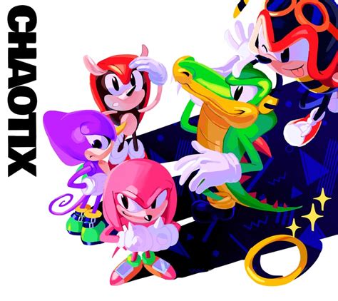 Knuckles The Echidna Espio The Chameleon Vector The Crocodile Charmy