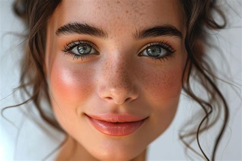 Premium Photo Gorgeous Woman Receiving Facial Treatment And Makeup At