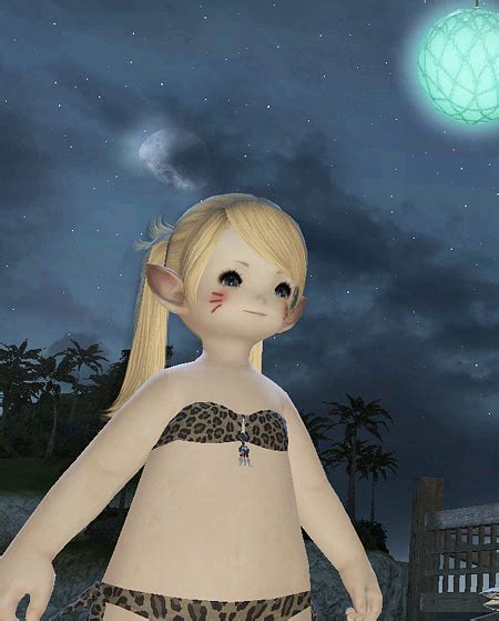 Ffxiv Glamour Gallery Lala Coeurl Beach Set