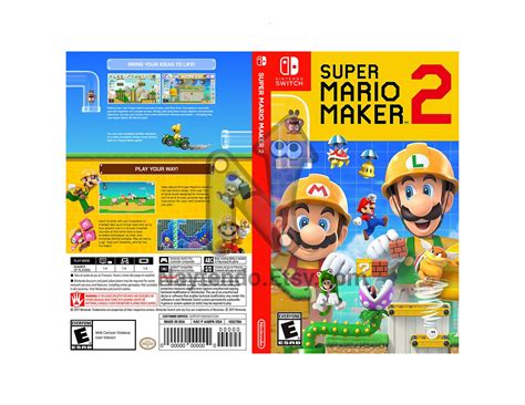 Super Mario Maker 2 Custom Nintendo Switch Art Cover W Game Etsy