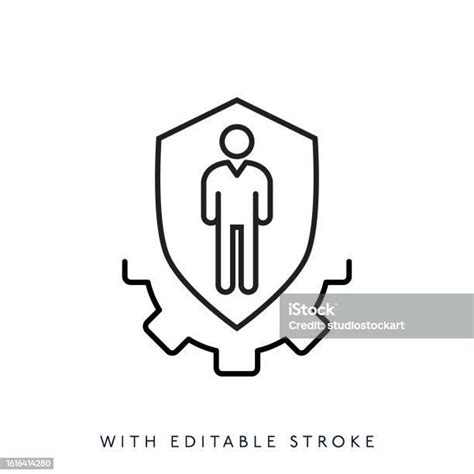 톱니바퀴 라인 아이콘이 있는 사업가 편집 가능한 스트로크 0명에 대한 스톡 벡터 아트 및 기타 이미지 0명 개념 경영자 Istock