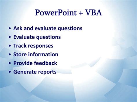 Ppt Welcome To Transforming Powerpoint Creating An Interactive Environment Using Vba