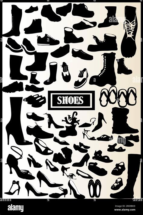 Shoes Shoe Detail Stock Vector Images Alamy