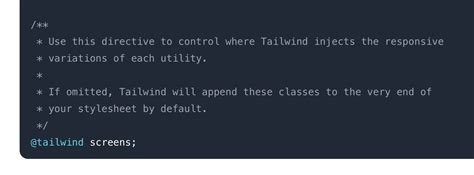 Order Of Tailwind Directives Breaks Responsive Features But This Is