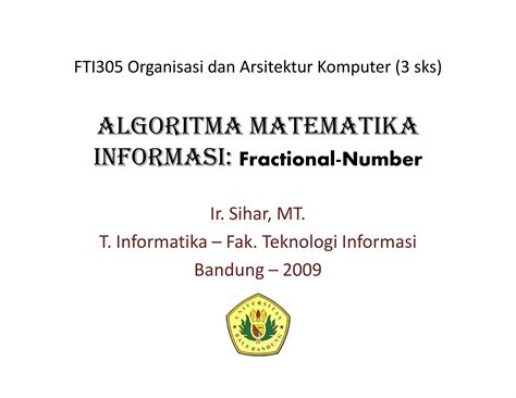 Fractional Number Algorithm Pdf