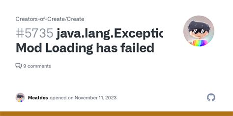 Javalangexception Mod Loading Has Failed · Issue 5735 · Creators Of Createcreate · Github