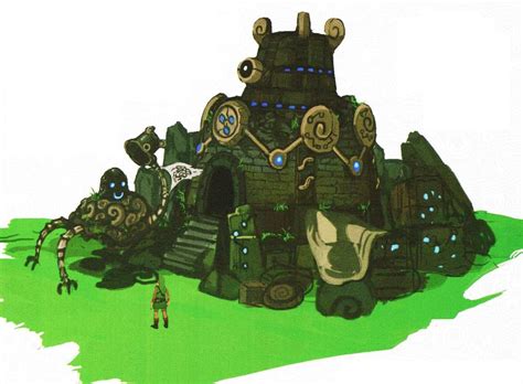 Zelda Breath Of The Wild Art Shows Early Concepts For Divine Beasts