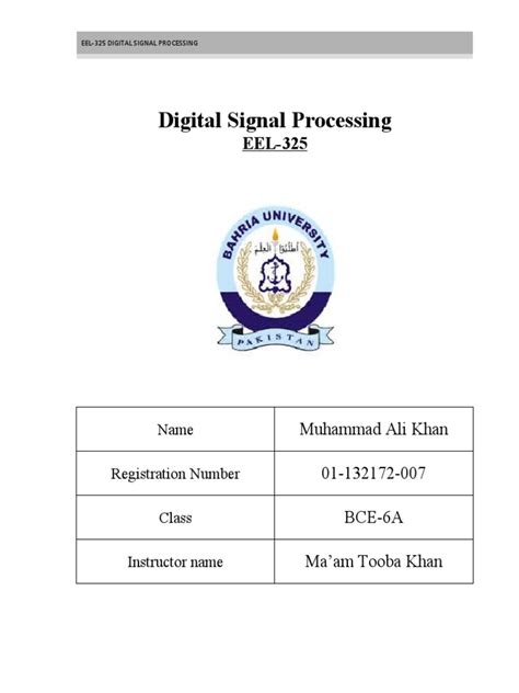 Digital Signal Processing Lab Manual Pdf Exponential Function