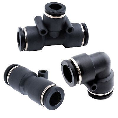 Pneumatik Verbinder Steck Winkel T Stück Druckluft Fitting