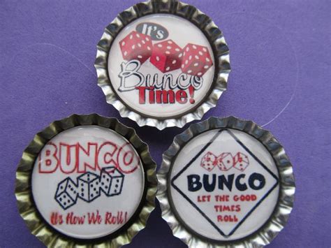 Bunco Magnet Bunco Theme Bottle Cap Magnet Bunco Party Ts Etsy