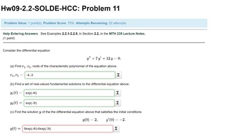 Solved Hw09 22 Solde Hcc Problem 11 Problem Value 1