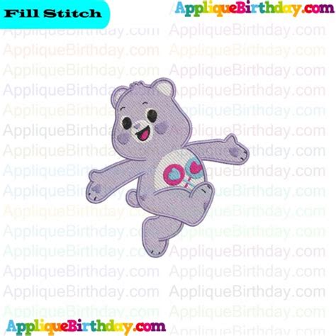 Grumpy Bear Care Bears Fill Embroidery Design