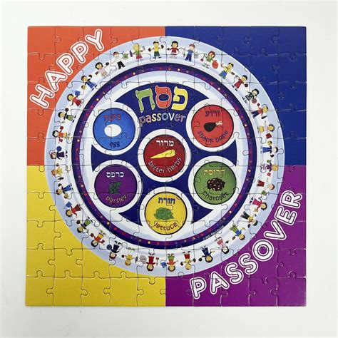 Passover Seder Plate Jigsaw Puzzle Yourholylandstore