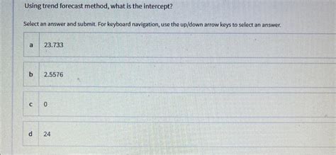 Solved Which Forecasting Method Is The Best And Which One Chegg Com